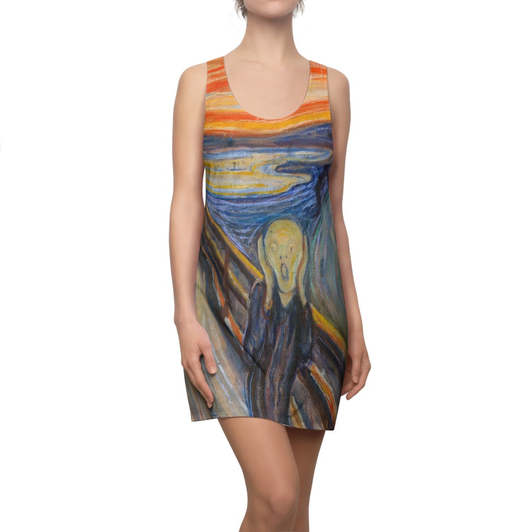 Edvard Munch the Scream Women's Cut & Sew Racerback Dress Famous ...