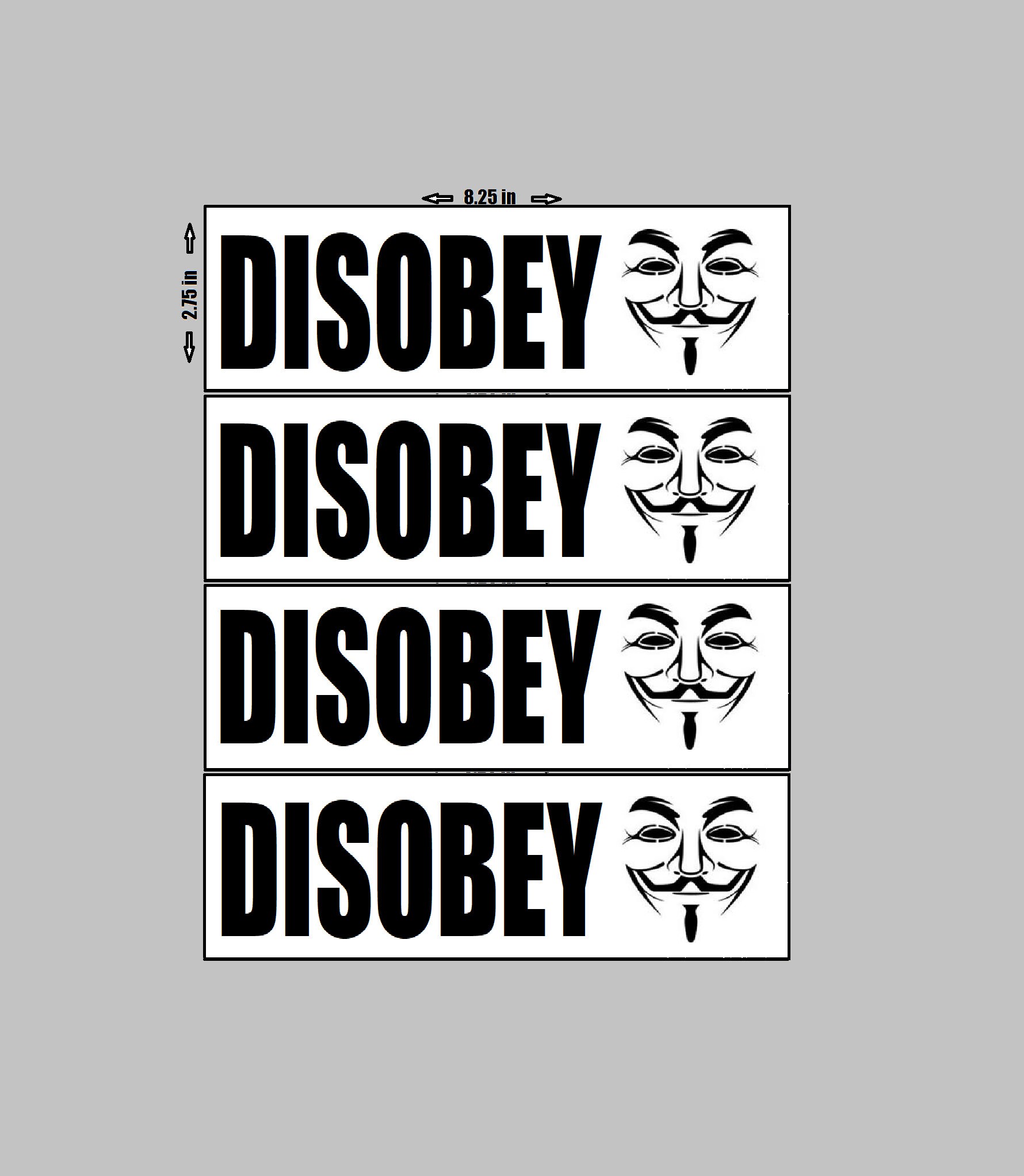 V For Vendetta Stencil Disobey