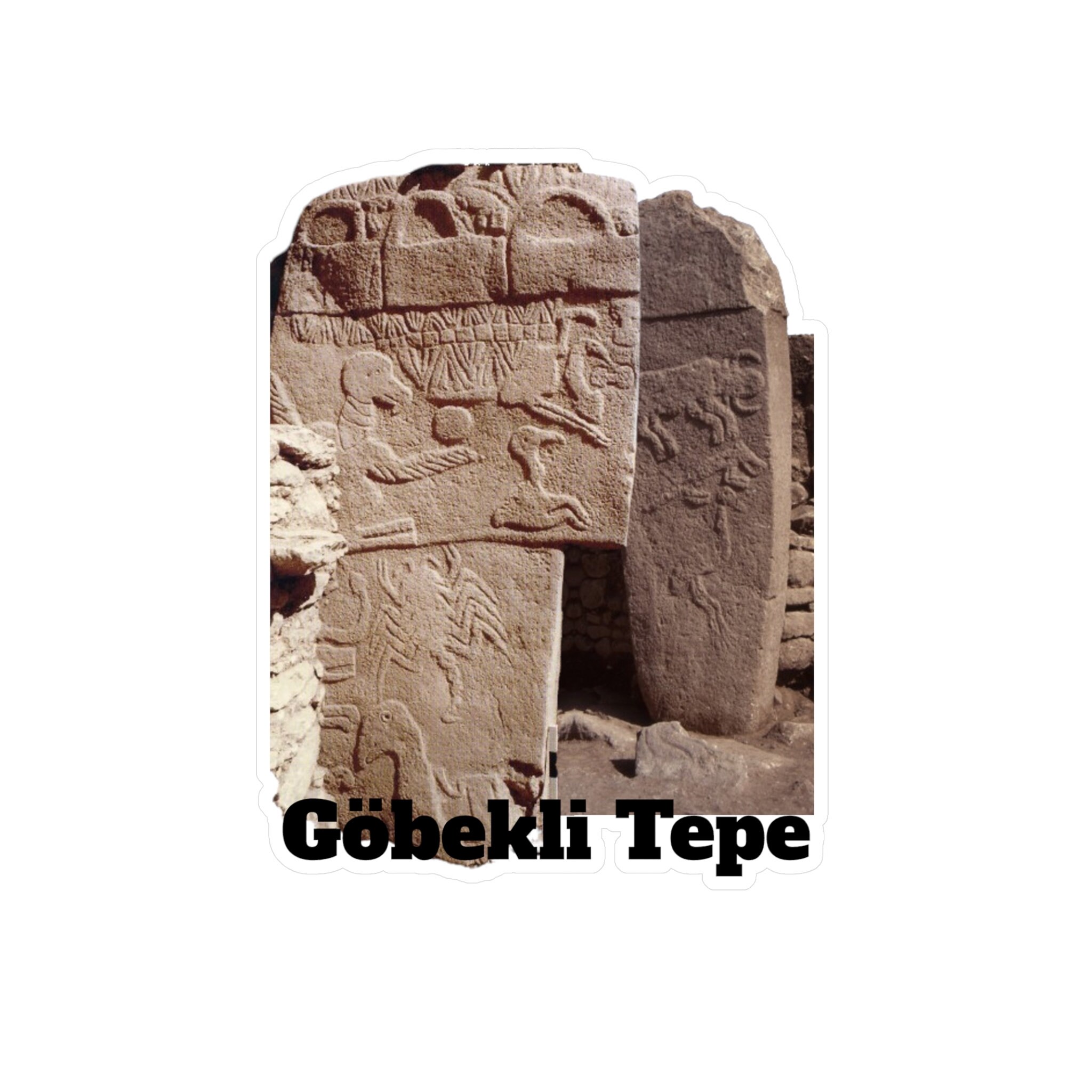 Vinyl Sticker / Decal Göbekli Tepe Unique Pillars With Animals on Them ...