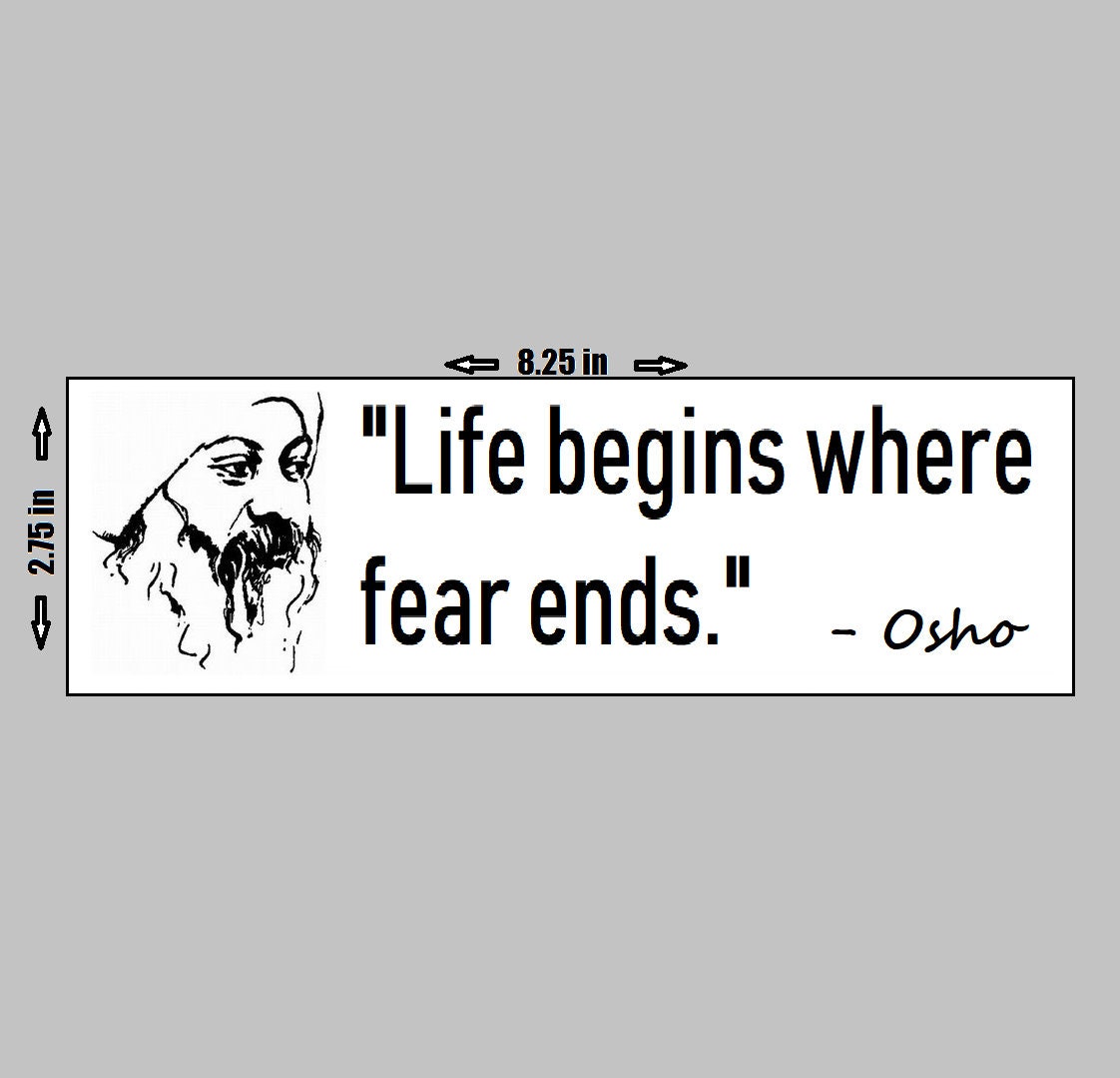 OSHO Vinyl Sticker Be Don't Try to Become You're Already a Masterpiece ...