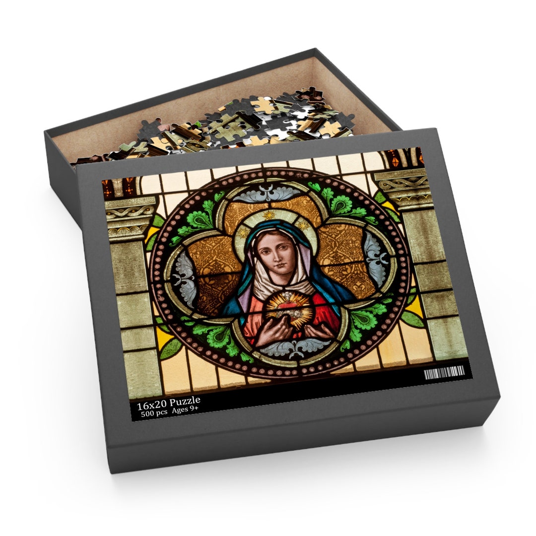 Virgin Mary Puzzle 120, 252, 500-piece USA Made Mother Jesus Christ ...