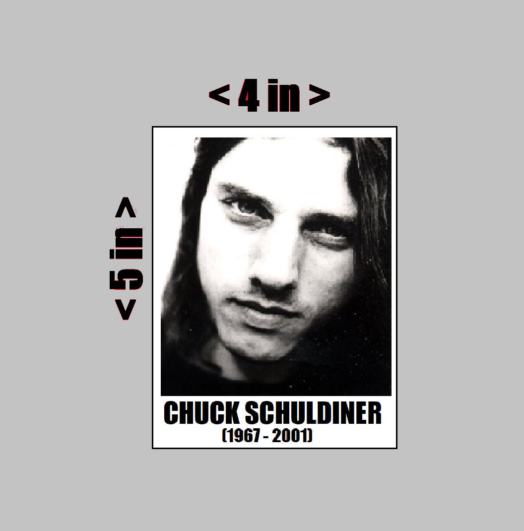 CHUCK SCHULDINER Vinilo adhesivo Death Metal God Father Bite The Pain ...