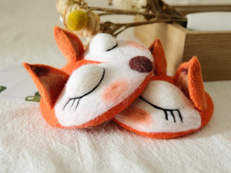 Wool Felt Fox Headpiece: Handmade Hair Clip - Etsy