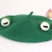 Frog Eyed Beret: Handmade Wool Felt Novelty Hat - Etsy