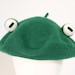 Frog Eyed Beret: Handmade Wool Felt Novelty Hat - Etsy