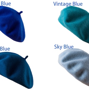 Large Size French Beret Hat,women's Vintage Beret,oversized Solid Color ...