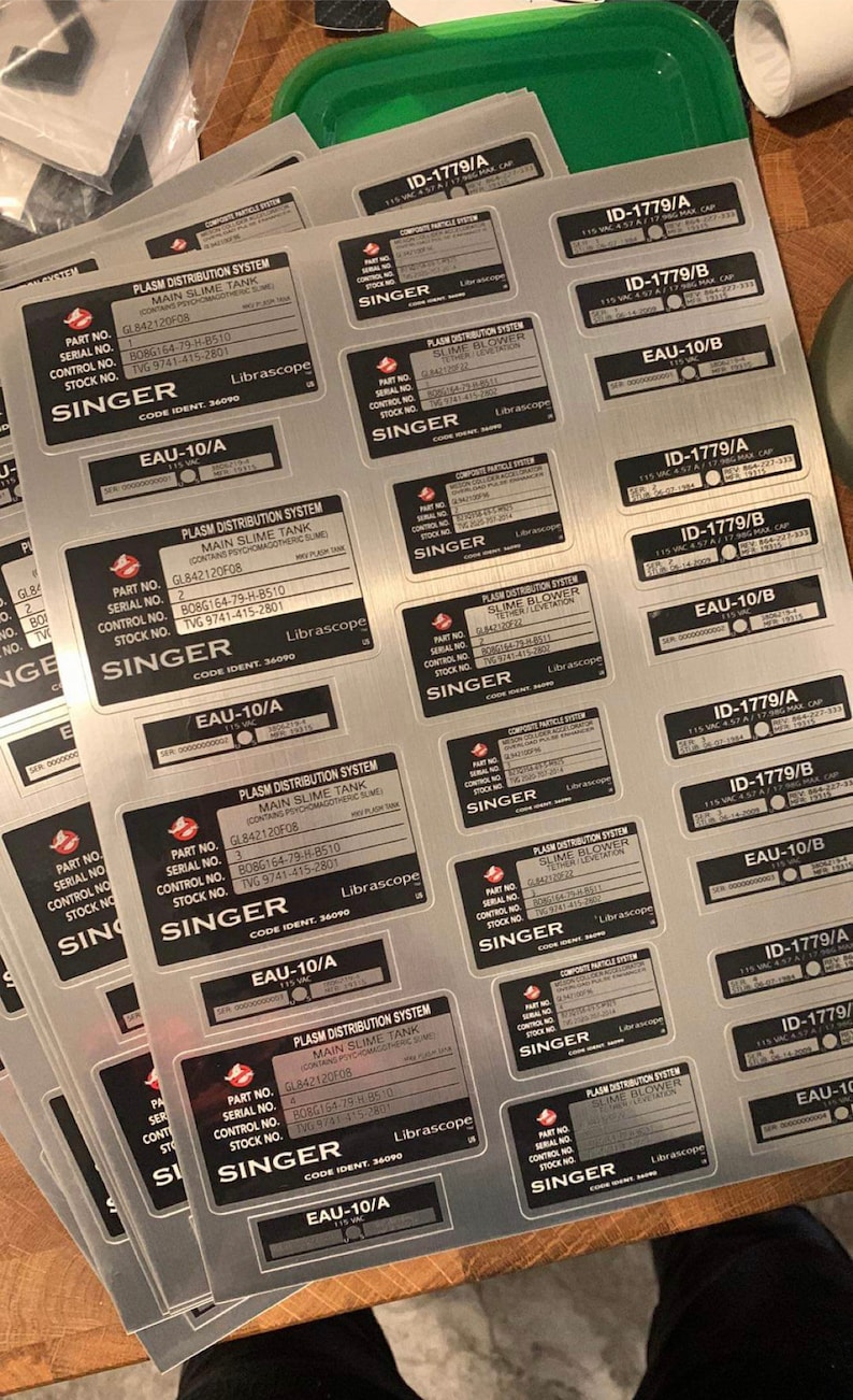 Ghostbusters THE VIDEO GAME Labels for Slime Tank and Wand V1 - Etsy