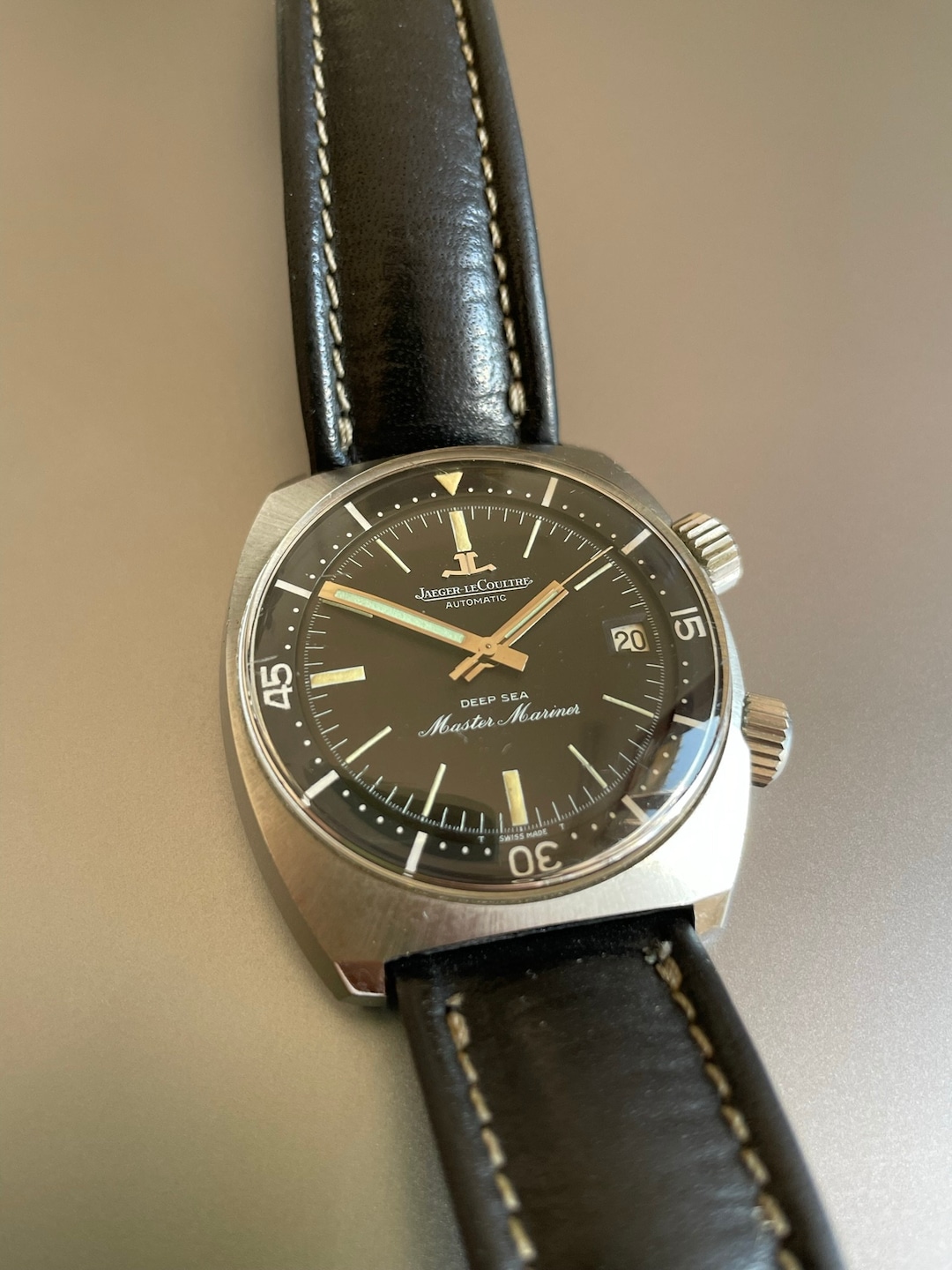 Vintage Luxury Diver Watch Jaeger-lecoultre Deep Sea Master Mariner ...