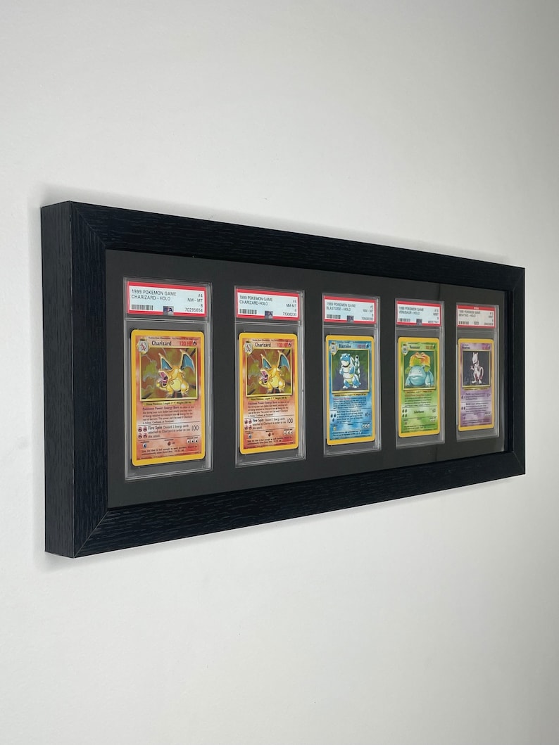 Custom PSA/CGC Card Display Frame – 5 Grid Wall Mount for Graded ...