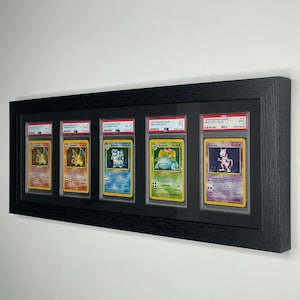 Custom PSA/CGC Card Display Frame – 5 Grid Wall Mount for Graded ...