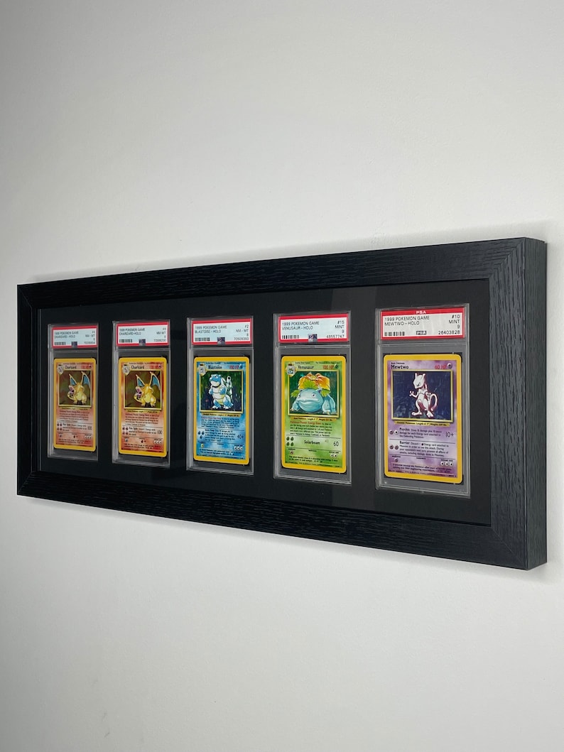 Custom PSA/CGC Card Display Frame – 5 Grid Wall Mount for Graded ...