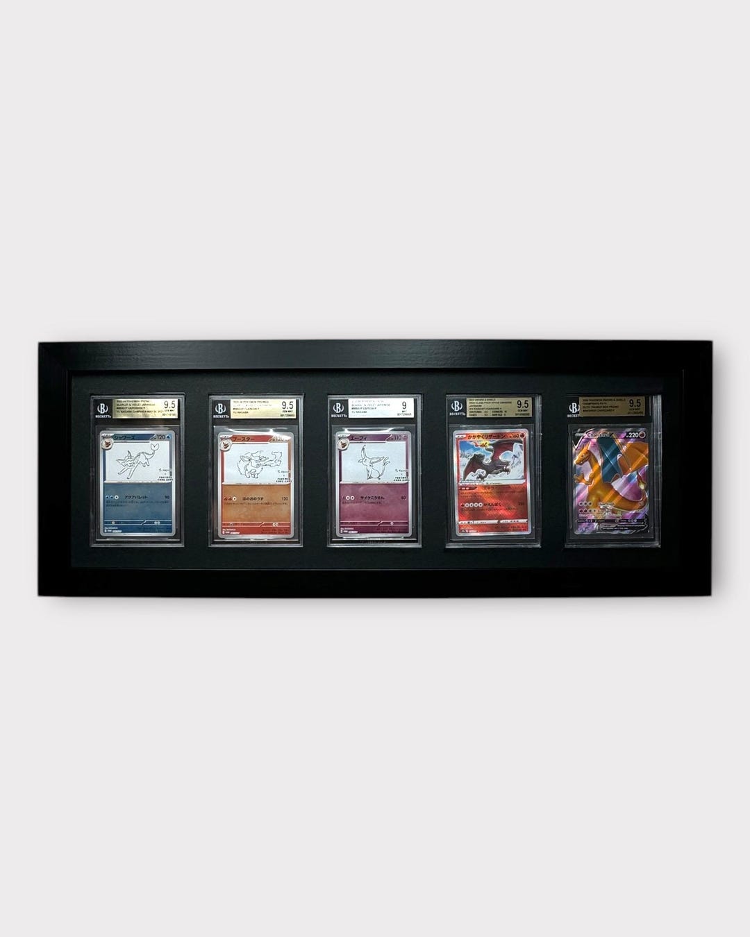 BGS Beckett Card Display Wall Frame: 5 Grid Pokemon/sports/nba/nhl ...