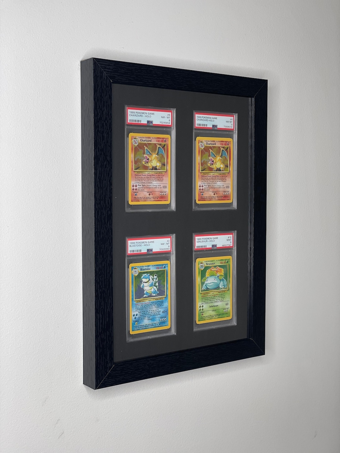 Display Frame Custom for PSA/CGC Card – 4 Grid Wall Mount for Graded ...