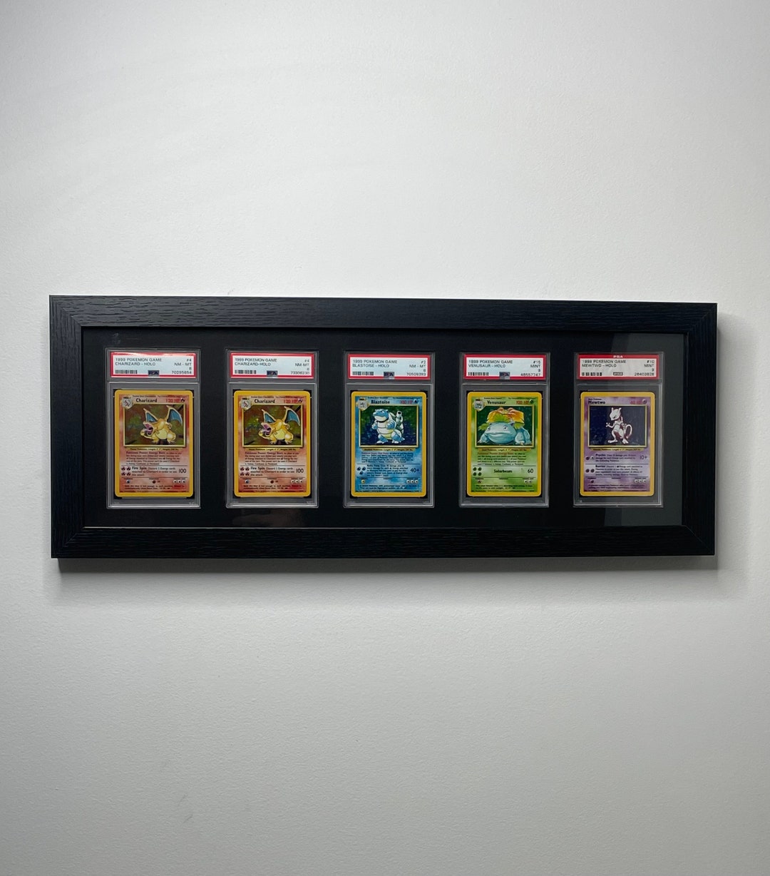 Custom PSA/CGC Card Display Frame – 5 Grid Wall Mount for Graded ...