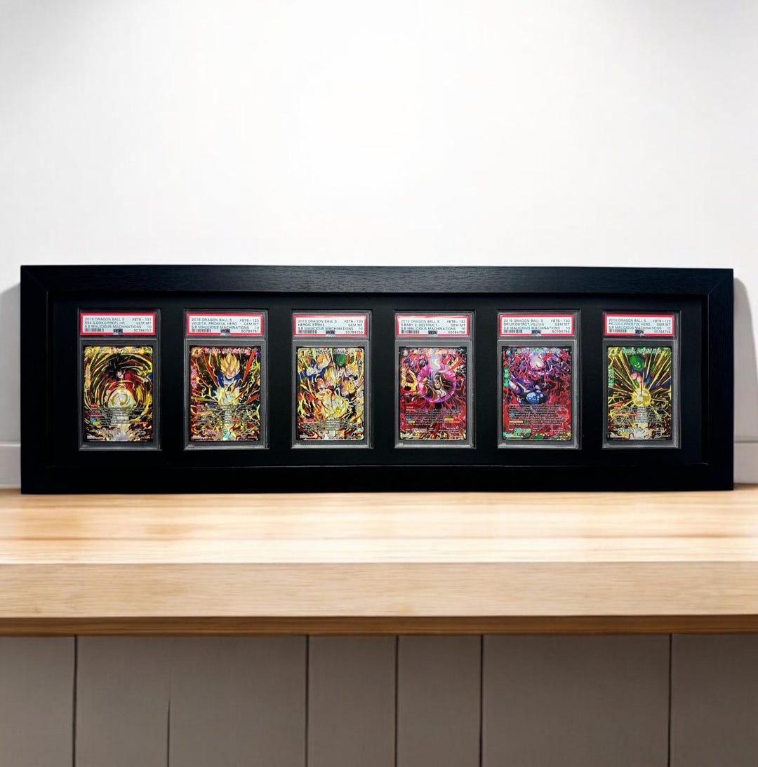 PSA/CGC Compatible Card Wall Frame: 6 Grid , Pokémon/nba/sports ...