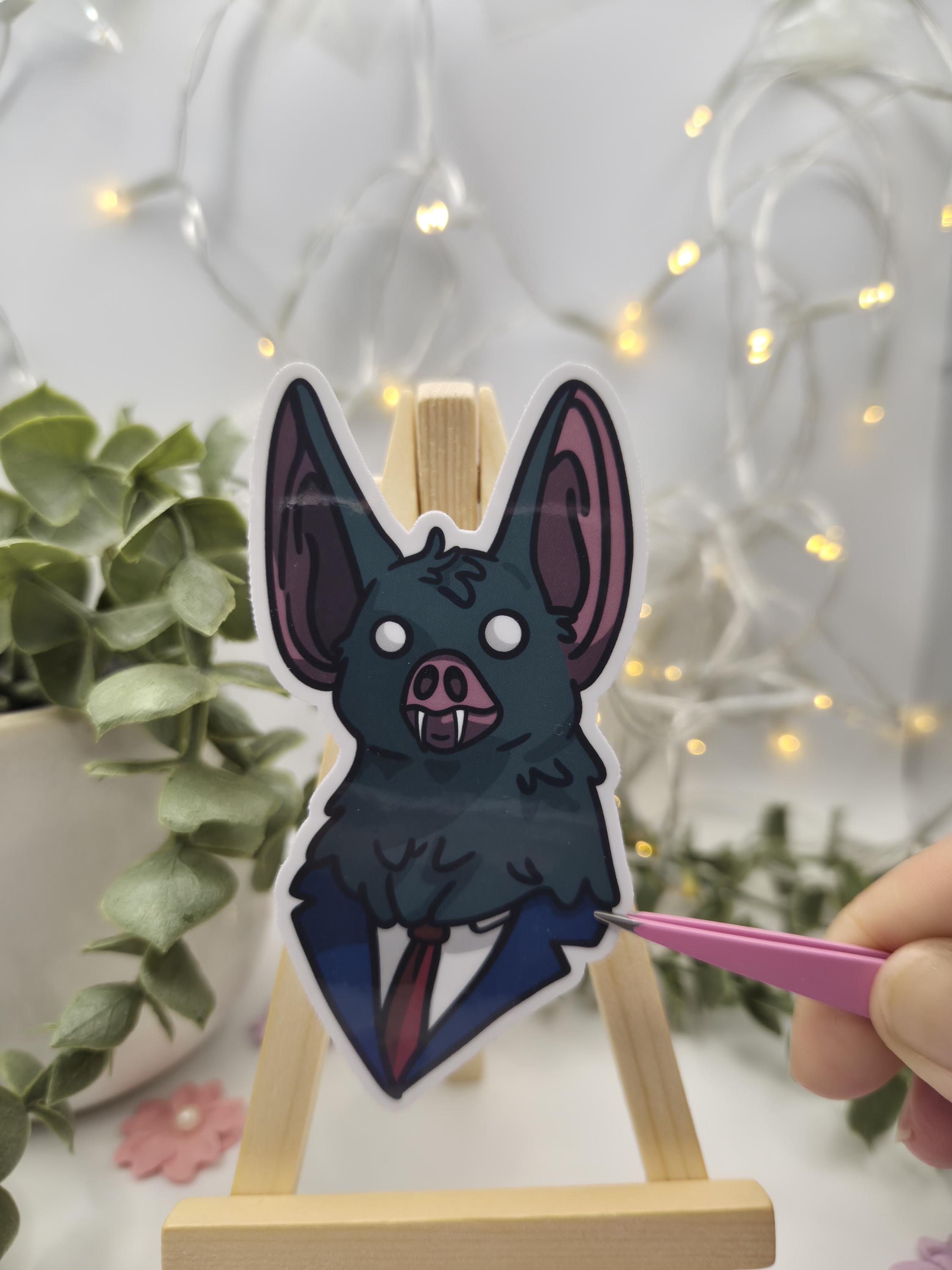 Sonar From Dispatch Vinyl Sticker – Bat Character, Glossy Waterproof ...