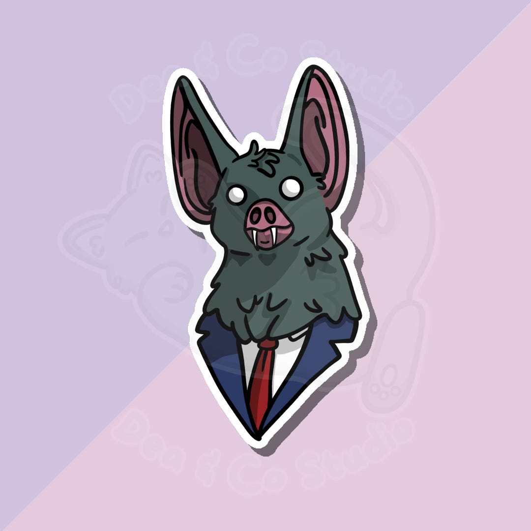 Sonar From Dispatch Vinyl Sticker – Bat Character, Glossy Waterproof ...