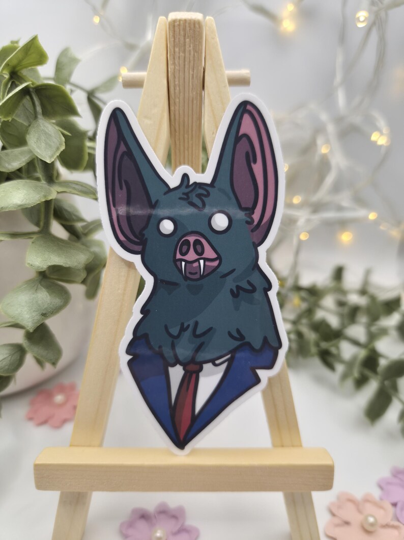 Sonar From Dispatch Vinyl Sticker – Bat Character, Glossy Waterproof ...