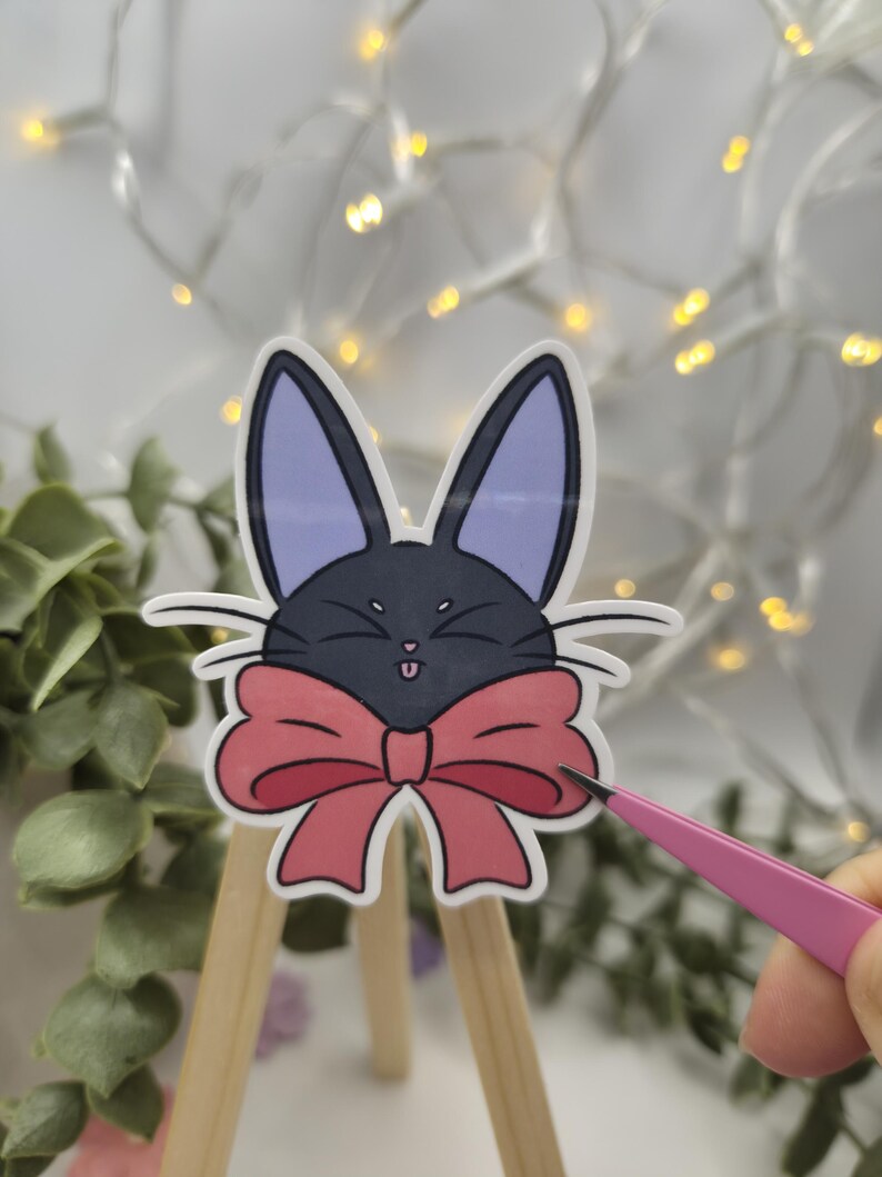 Jiji Cat Sticker From Kiki's Delivery Service, Studio Ghibli - Etsy UK