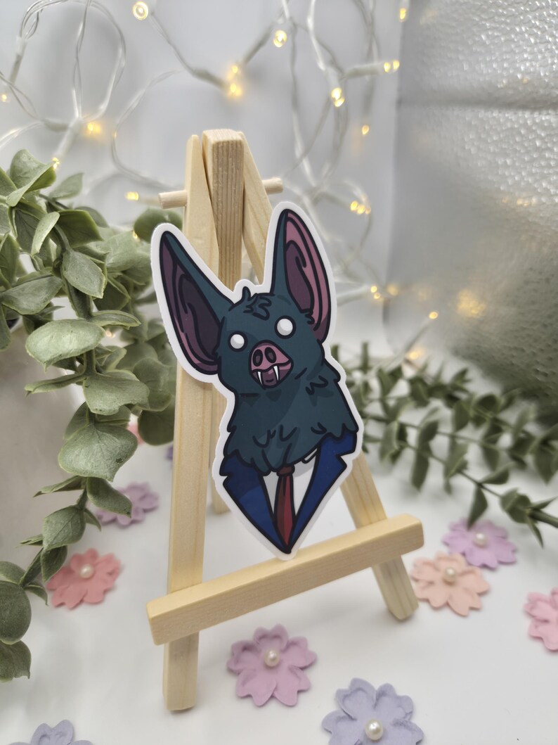 Sonar From Dispatch Vinyl Sticker – Bat Character, Glossy Waterproof ...