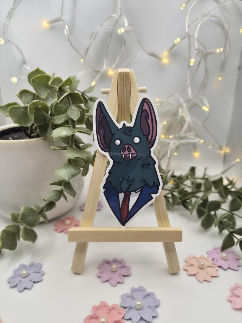 Sonar From Dispatch Vinyl Sticker – Bat Character, Glossy Waterproof ...