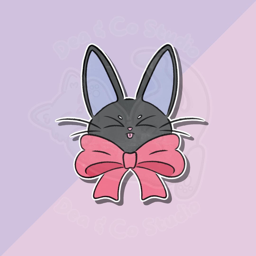 Jiji Cat Sticker From Kiki's Delivery Service, Studio Ghibli - Etsy UK