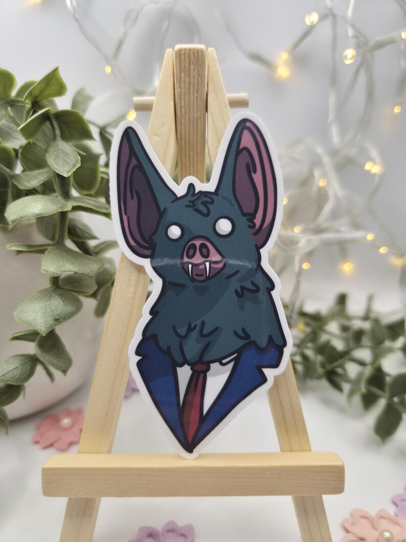 Sonar From Dispatch Vinyl Sticker – Bat Character, Glossy Waterproof ...