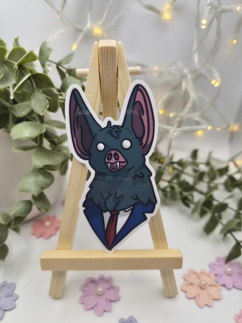 Sonar From Dispatch Vinyl Sticker – Bat Character, Glossy Waterproof ...