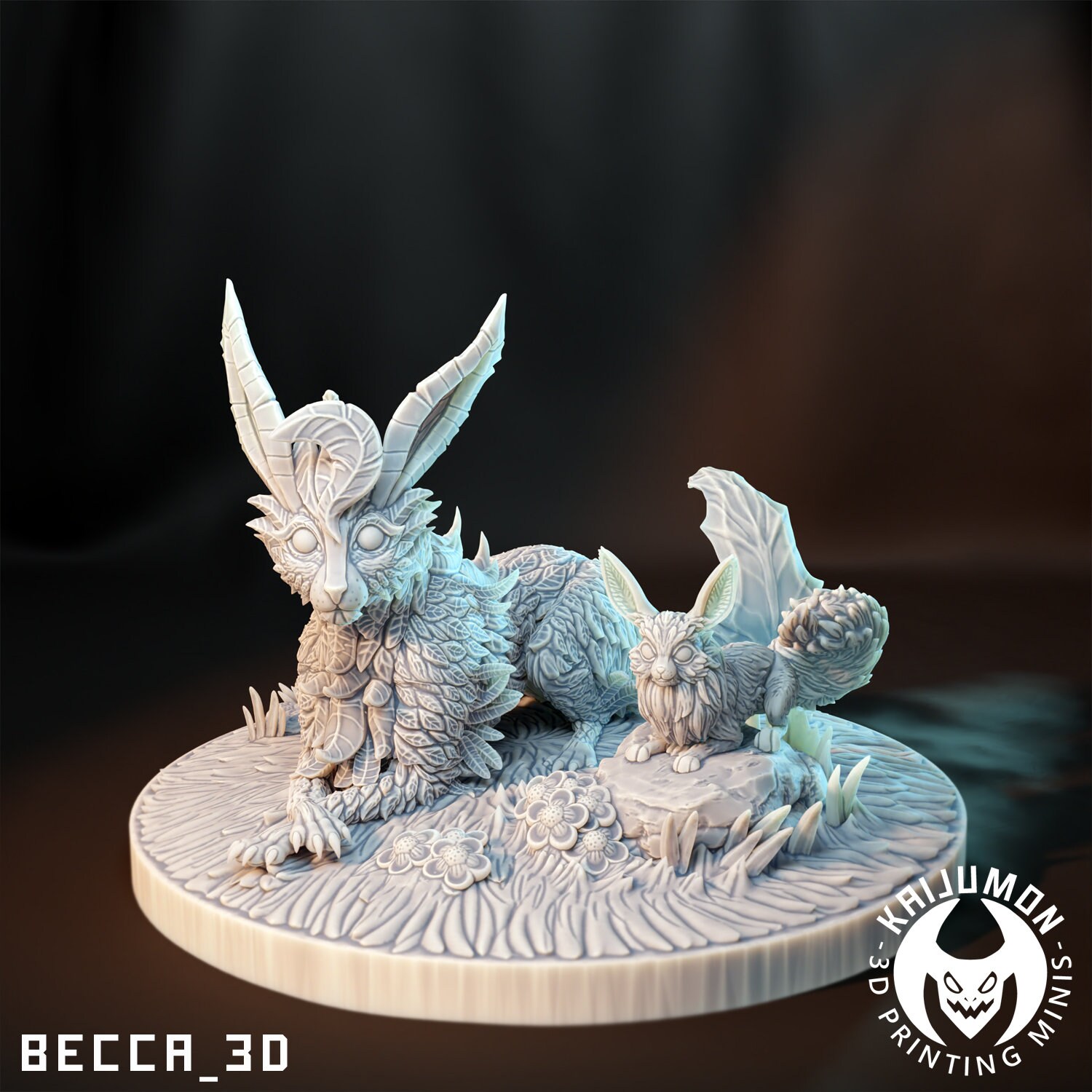 Kaijumon Leafeon and Glaceon Pokemon Fanart 3D Printed Tabletop RPG ...