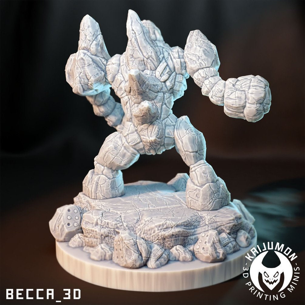 Kaijumon - Regirock - Pokemon Fanart - 7K 3D Resin Print - Tabletop RPG ...