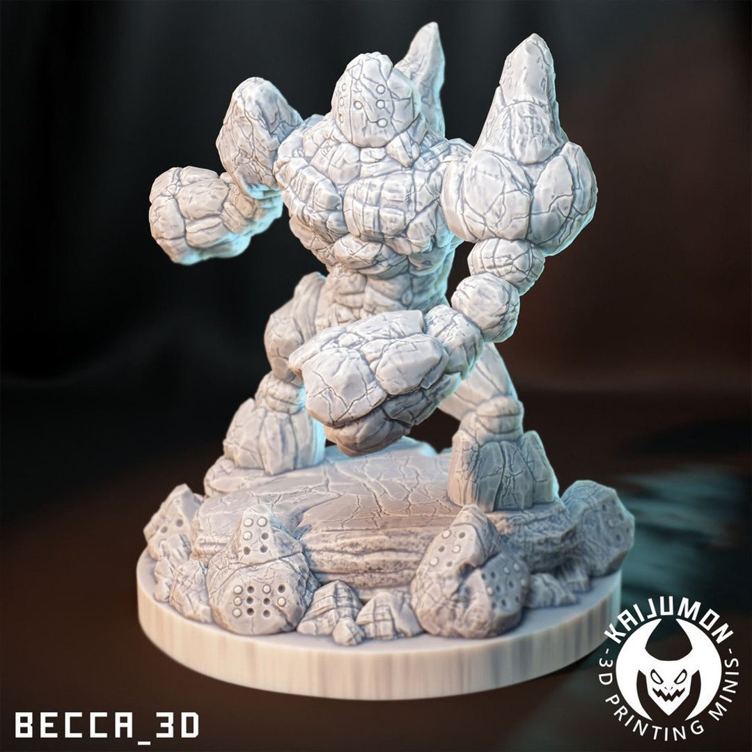Kaijumon - Regirock - Pokemon Fanart - 7K 3D Resin Print - Tabletop RPG ...