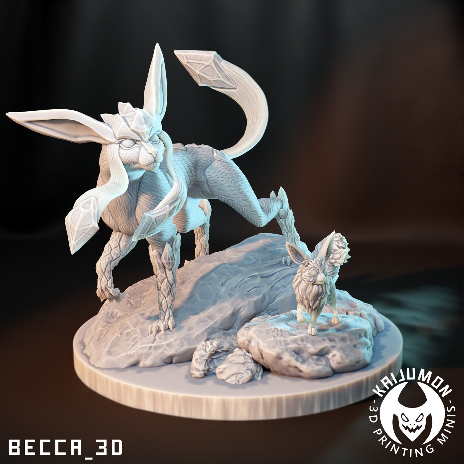Kaijumon Leafeon and Glaceon Pokemon Fanart 3D Printed Tabletop RPG ...