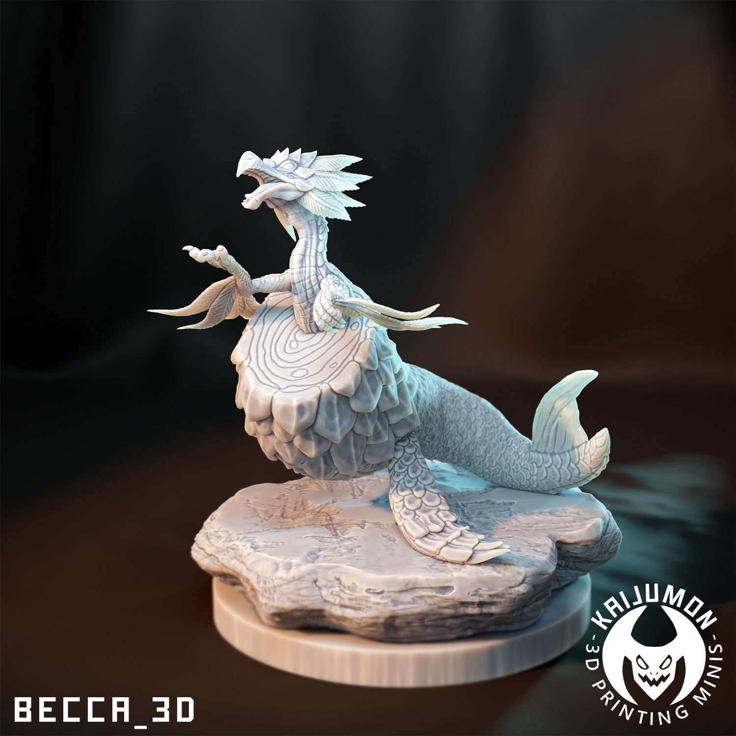 Kaijumon Galar Fossils 3D Printed Tabletop RPG Display Model 50MM - Etsy