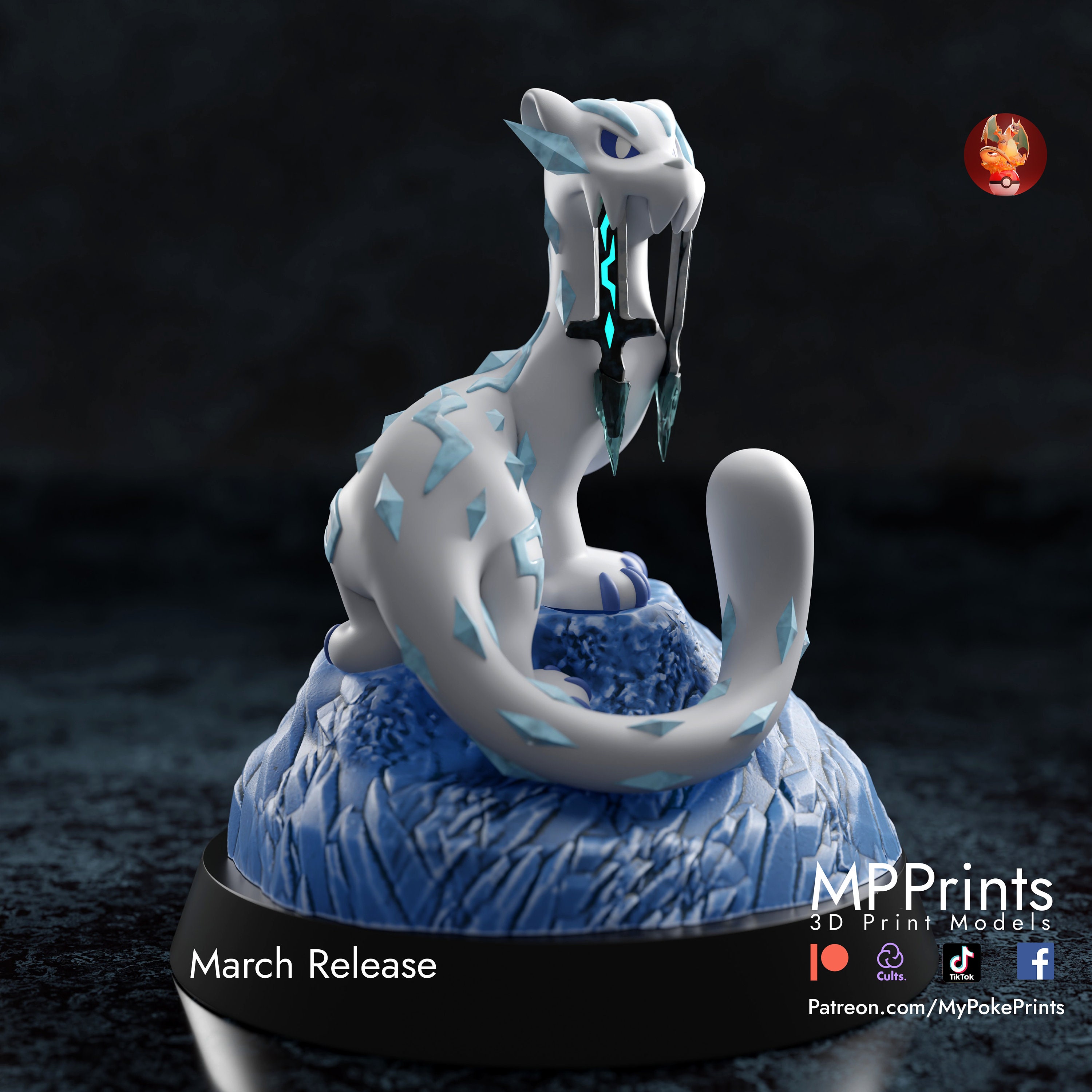 Mypokeprints Chien-pao Pokemon Fanart 7K Resin 3D Print Tabletop RPG ...
