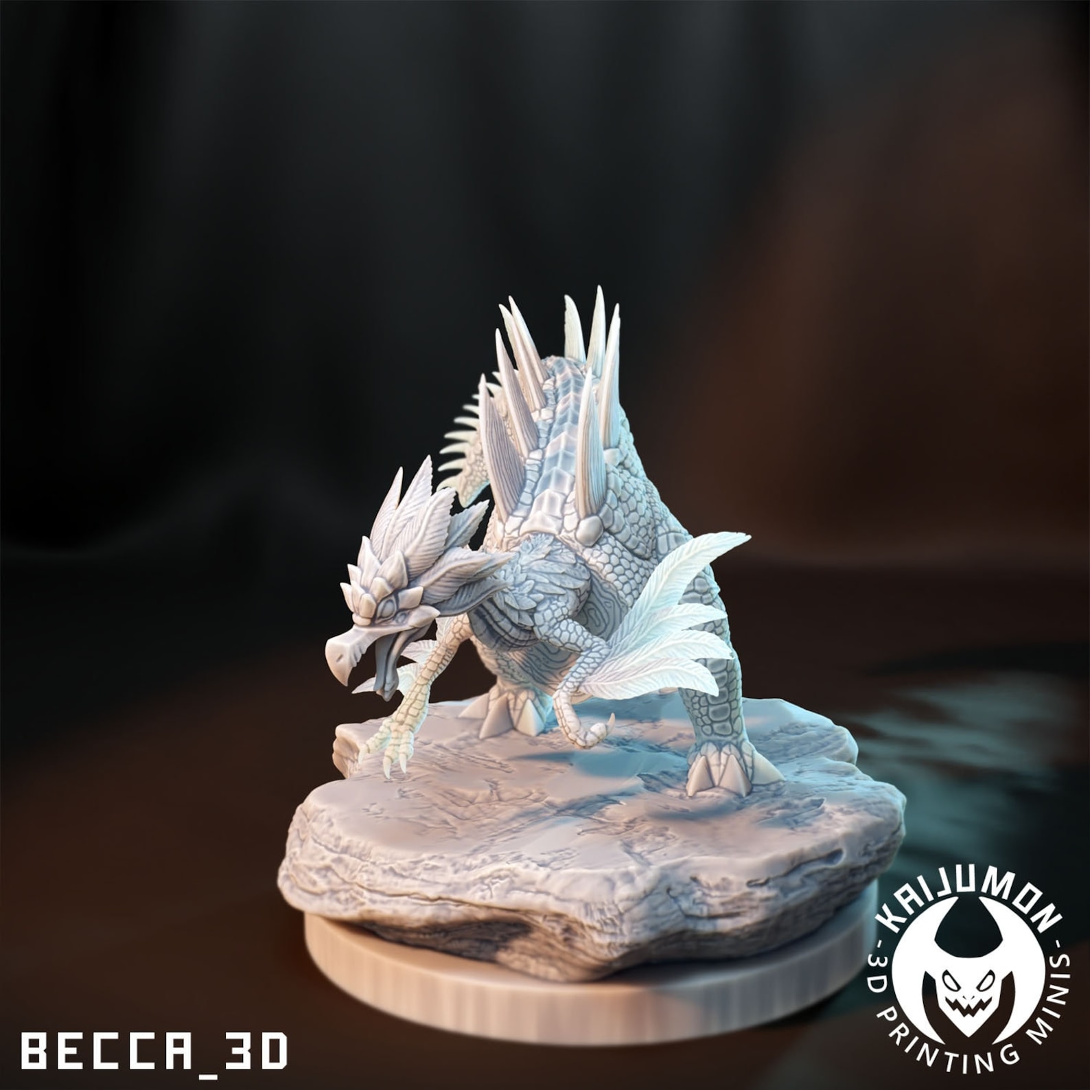 Kaijumon Galar Fossils 3D Printed Tabletop RPG Display Model 50MM - Etsy