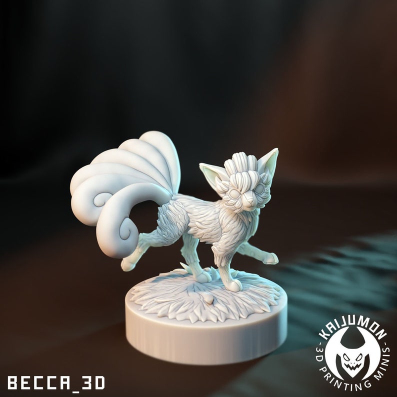 Kaijumon - Ninetales - Pokemon Fanart - 7K Resin 3D Print - Tabletop ...
