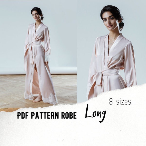 Kimono Sewing Pattern/kimono Kaftan/instant Download Xs-xxl/easy ...