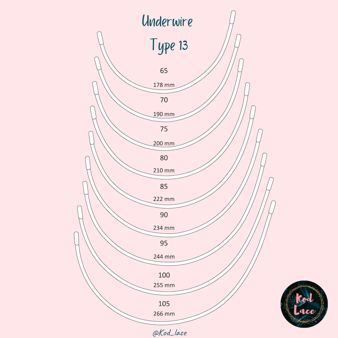 Underwire for Bra – Arta-f Type 13, Metal Bra Underwire for Lingerie ...