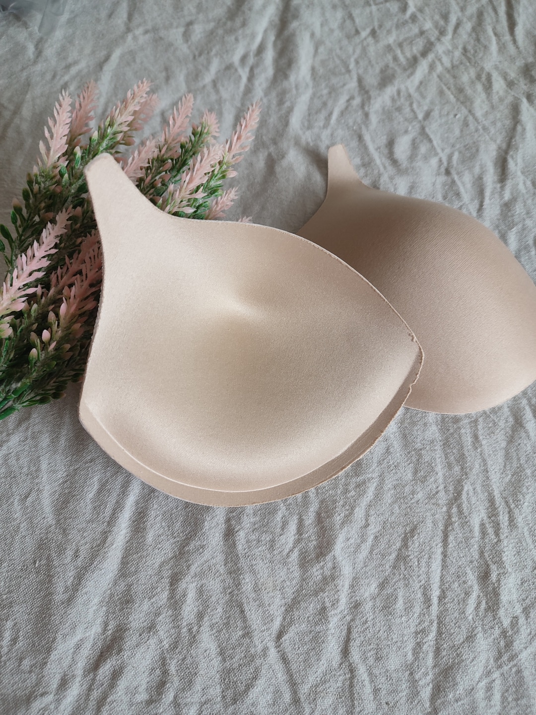 Foam Push up Cups for Bra, Beige Bra Cups - Etsy