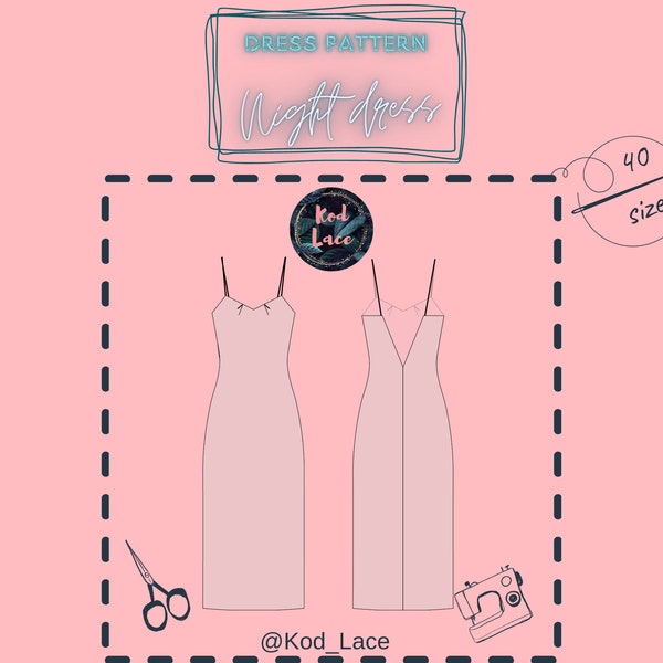 Night Gown Pattern - Etsy