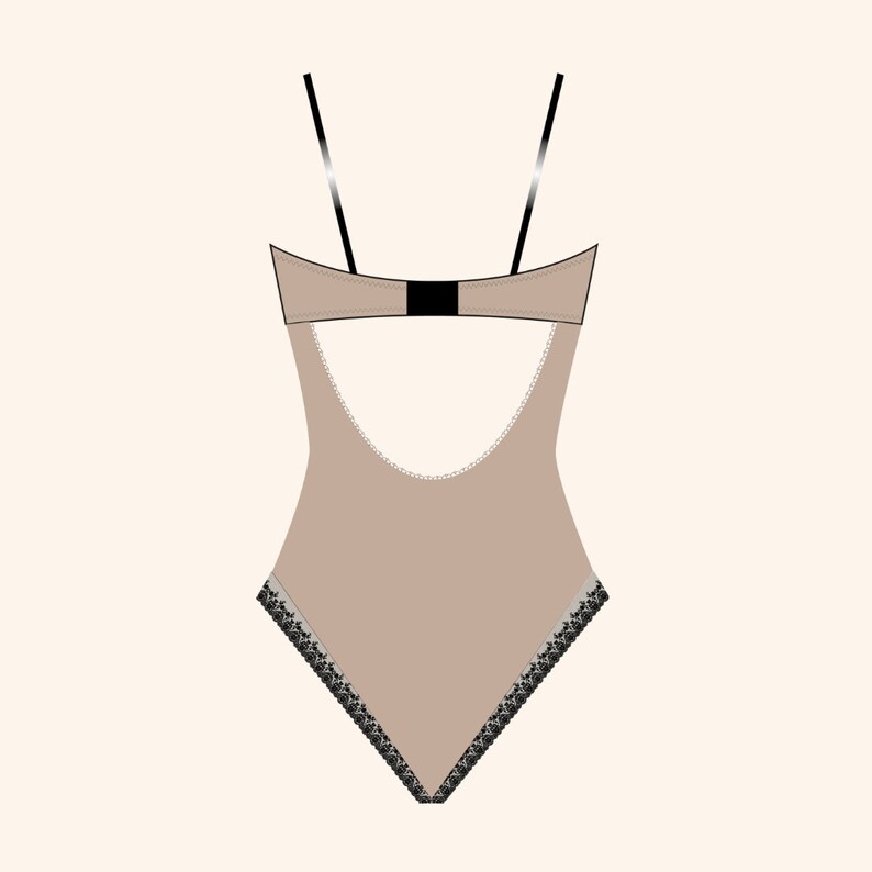 Bodysuit Lingerie Sewing Pattern Feston Size XS 4 Cups in 1 - Etsy