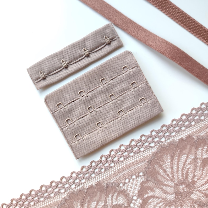 Stretch Mocha Floral Lace Trim, Lingerie Sewing, 17cm - Etsy