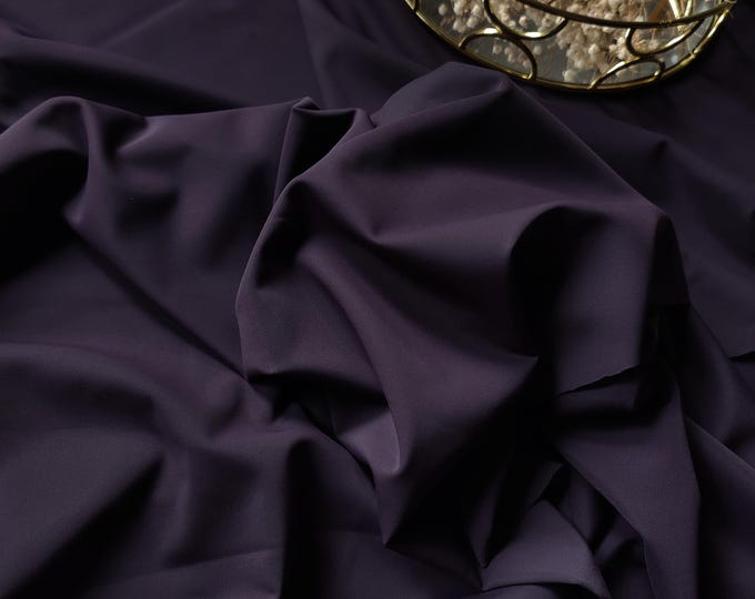 Elastic Microfiber, Deep Violet Fabric for Sewing Lingerie, Lycra ...