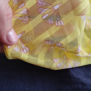 Printed Stretch Mesh Fabric, Elastic Power Net, Lingerie Sewing - Etsy