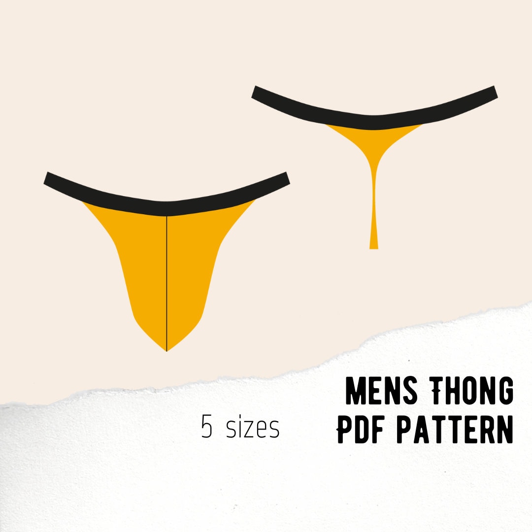 Mens Thong Pattern, Sewing Underwear Pattern, Mens Sexy Underwear ...