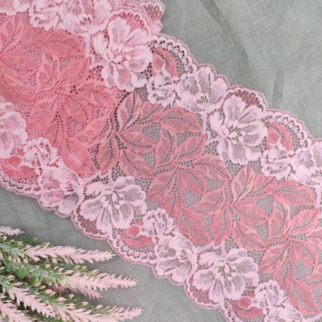 Stretch Lace Double Color for Sewing Lingerie, Elastic Fabric, High ...