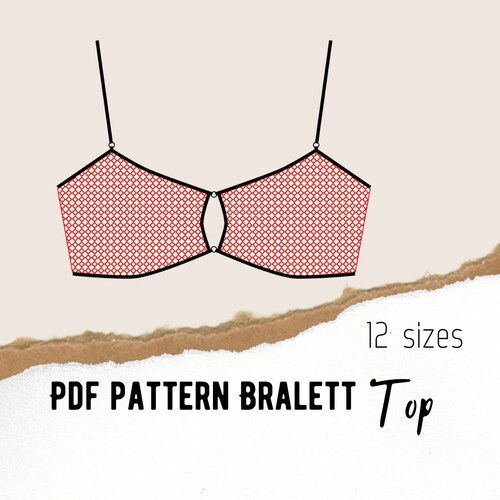 Bralette Lingerie Sewing Pattern PDF - Etsy