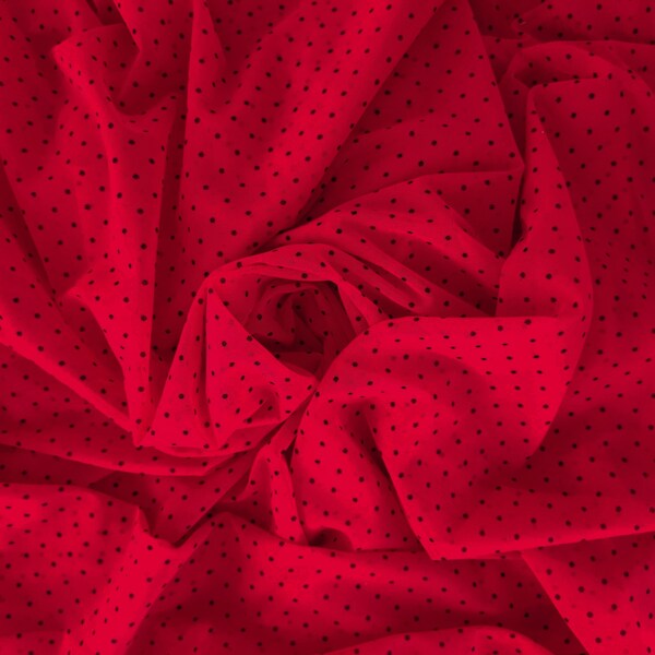Red Dot Fabric - Etsy