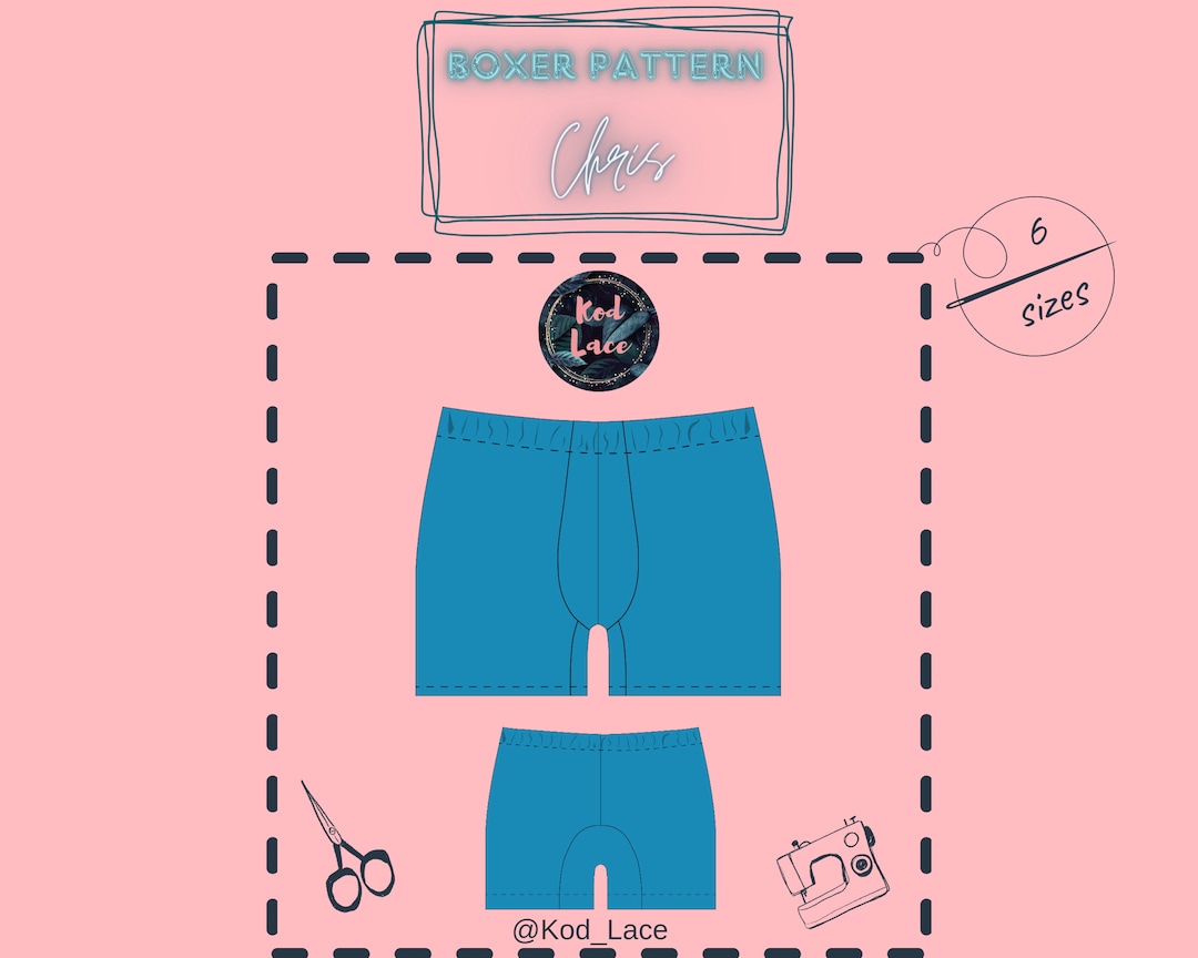 Mens Boxer Pattern, Sewing Underwear Pattern, Digital, Briefs PDF ...