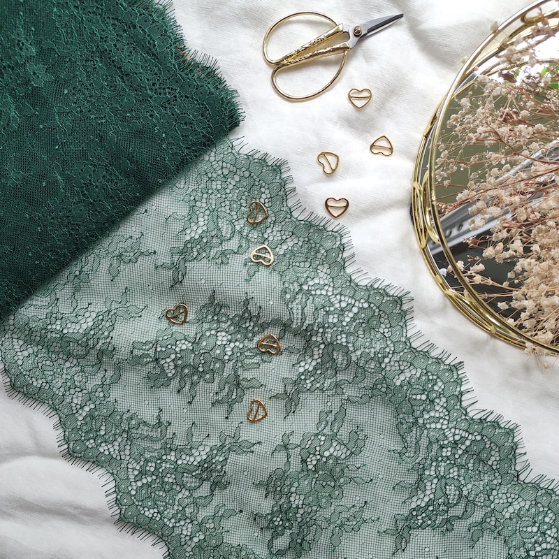 Green Lace Fabric - Etsy